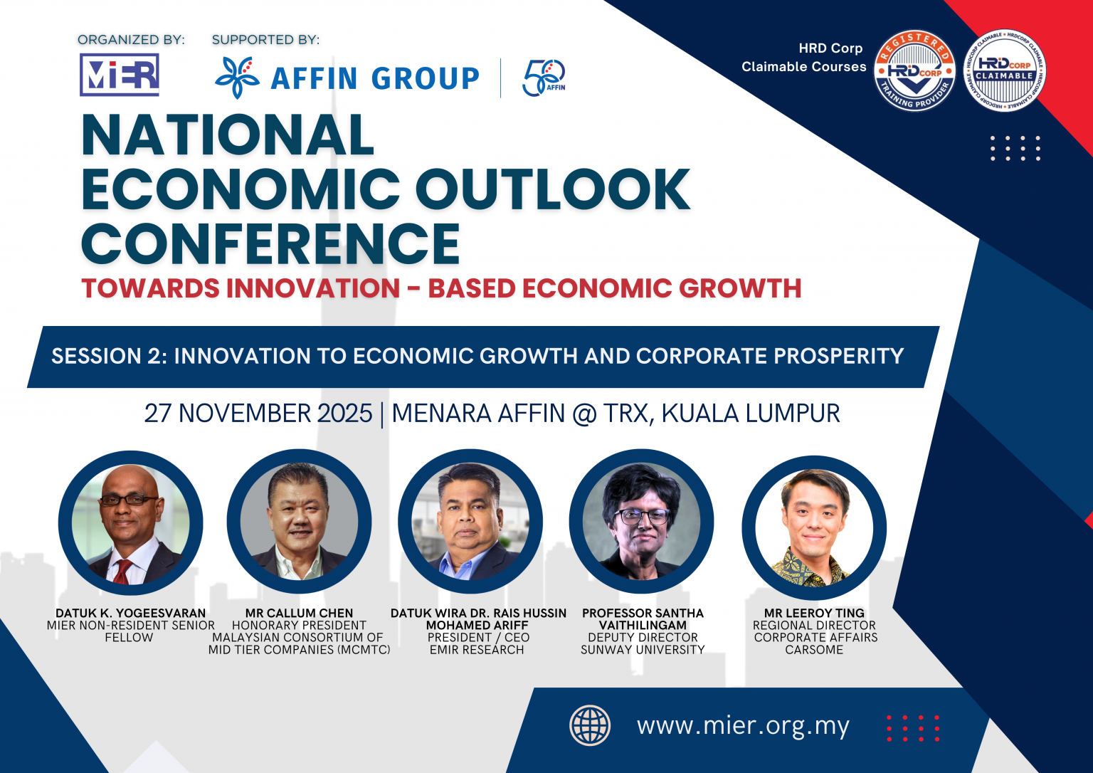 National Economic Outlook Conference (NEOC) – Malaysian Institute of ...